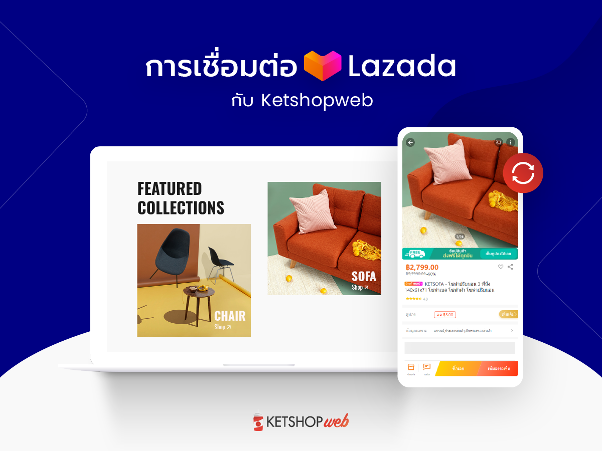 การเพิ่มสินค้าจาก Ketshopweb ไปยังร้านค้าบน Lazada